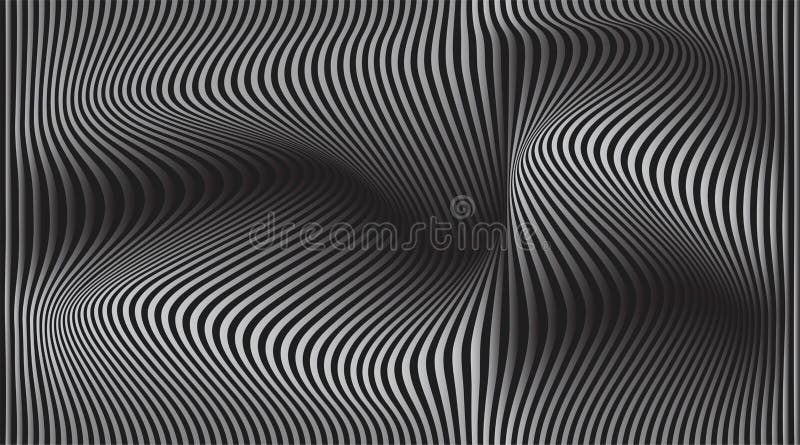 Distortion Lines Background. Distort Stripes, Abstract Modern Pattern ...
