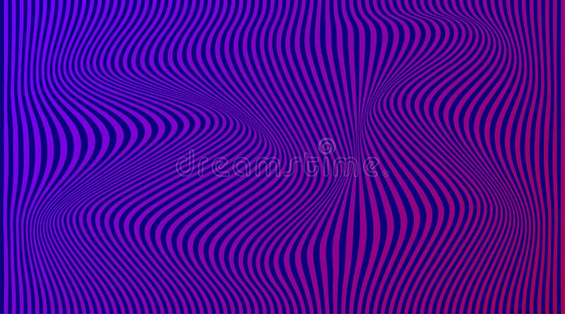 Distortion Lines Background. Distort Stripes, Abstract Modern Pattern ...