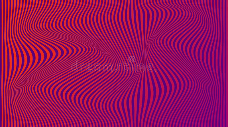 Distortion Lines Background. Distort Stripes, Abstract Modern Pattern ...