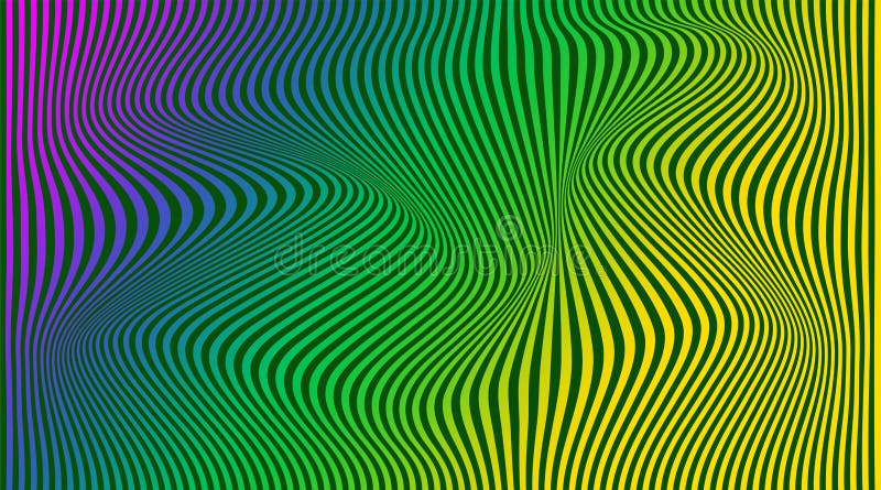 Distortion Lines Background. Distort Stripes, Abstract Modern Pattern ...