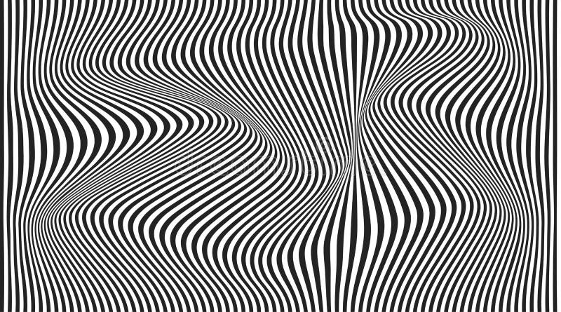Distortion Lines Background. Distort Stripes, Abstract Modern Pattern ...