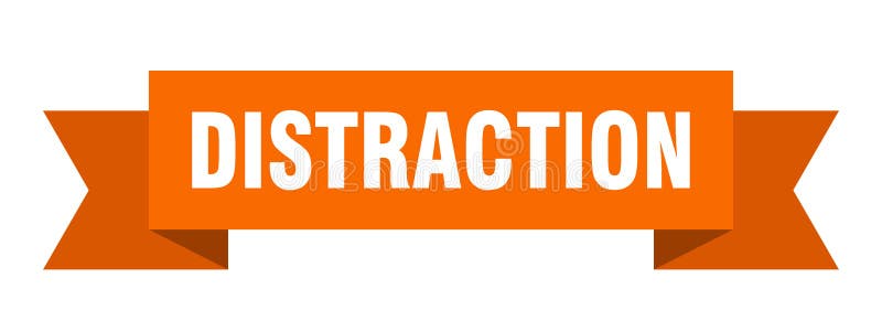 Distraction ribbon. stock vector. Illustration of seal - 191263523