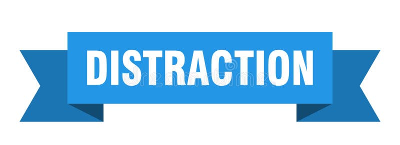 Distraction ribbon. stock vector. Illustration of sign - 191268355