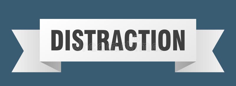 Distraction ribbon. stock vector. Illustration of paper - 191268357