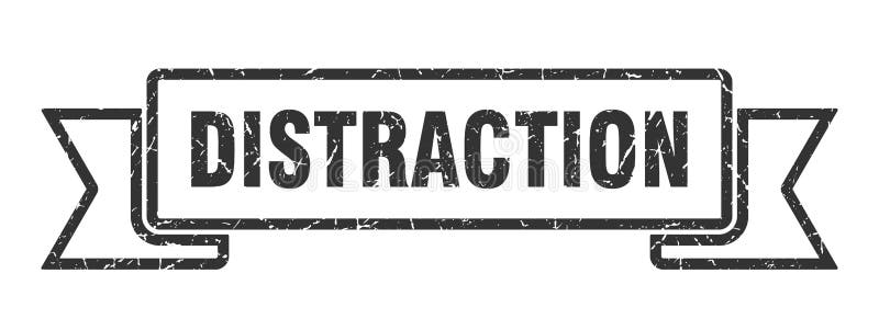 Distraction ribbon. stock vector. Illustration of sign - 189692877