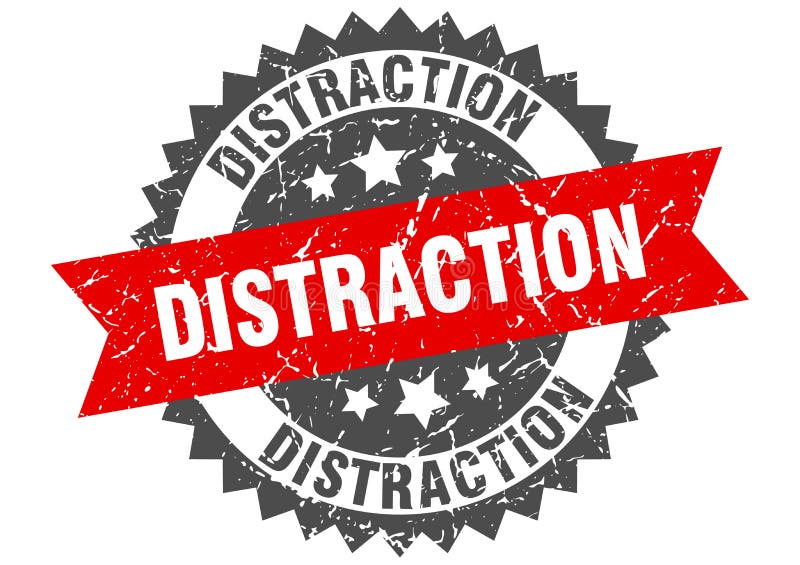 Distraction stamp stock vector. Illustration of seal - 120845444