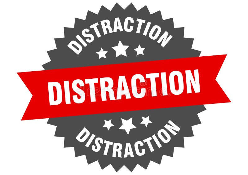 Distraction Band Sign. Distraction Grunge Stamp Set Stock Vector ...