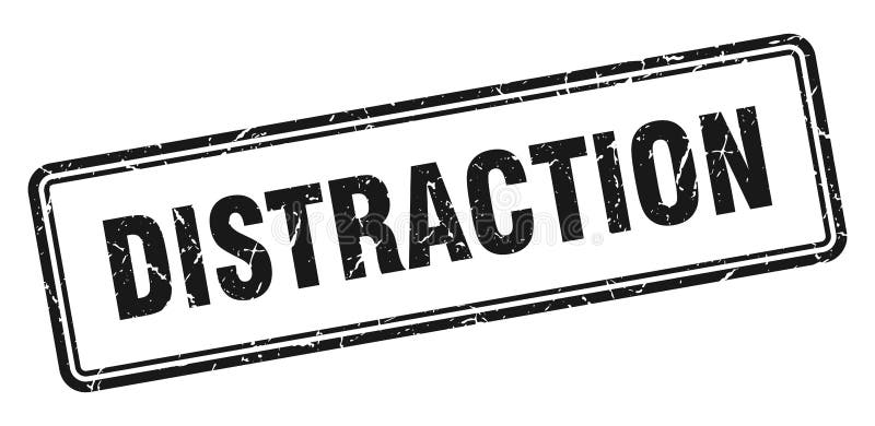 Distraction stamp stock vector. Illustration of seal - 120845444