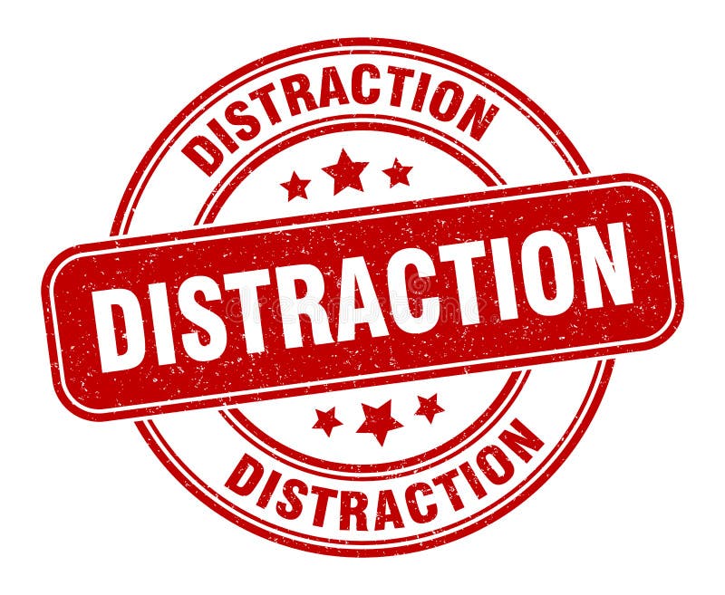 Distraction Stamp. Distraction Round Grunge Sign Stock Vector ...