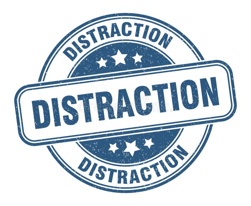 Distraction Stamp. Distraction Round Grunge Sign Stock Vector ...