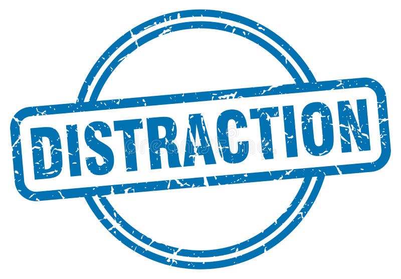 Distraction stamp stock vector. Illustration of seal - 120845444