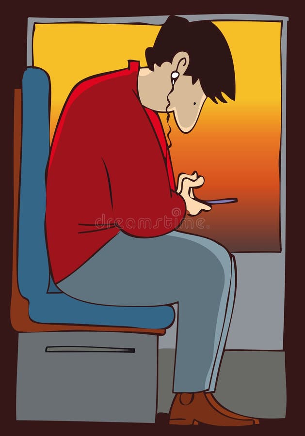 Distrait illustration stock. Illustration du maintien - 53995695