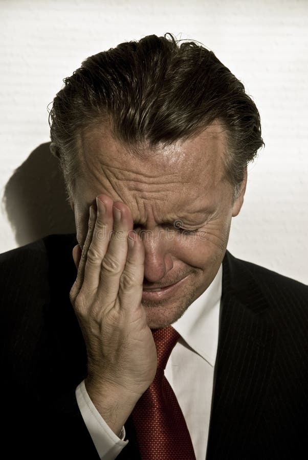 Distraught businessman stock image. Image of financial - 7391349