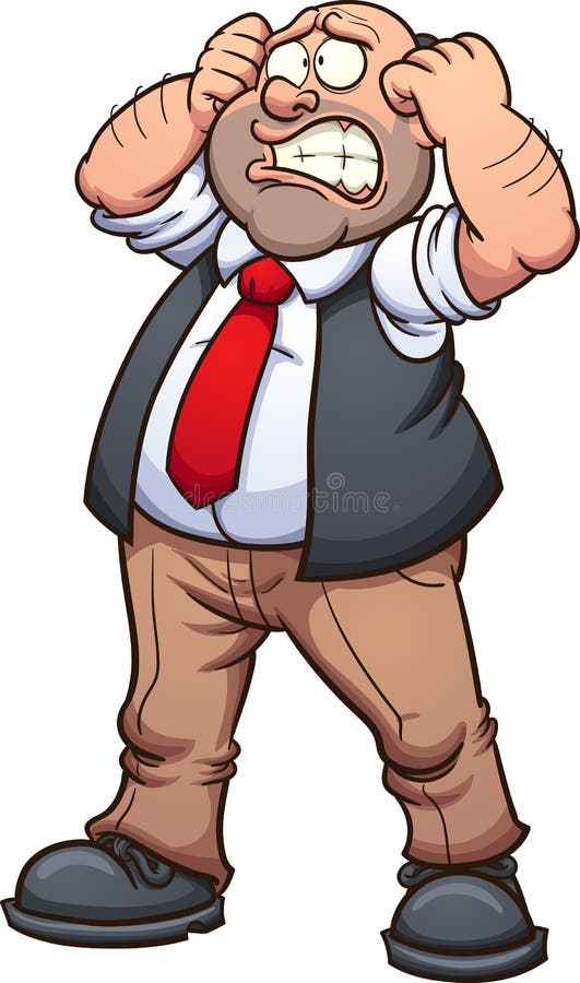 Angry man stock vector. Illustration of cartoon, heated - 16198121