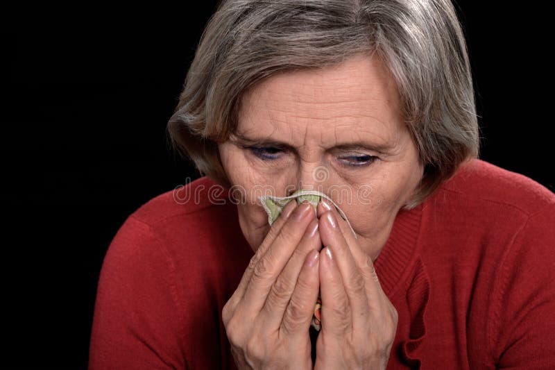 Distraught old woman stock photo. Image of hopeless, indoors - 41373810