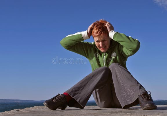 Distraught woman stock photo. Image of anger, adversity - 22863994