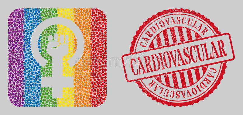 Distress Cardiovascular Stamp and Mosaic Feminism Symbol Hole for LGBT ... Distress Cardiovascular Stamp and Mosaic Feminism Symbol Hole for LGBT ...