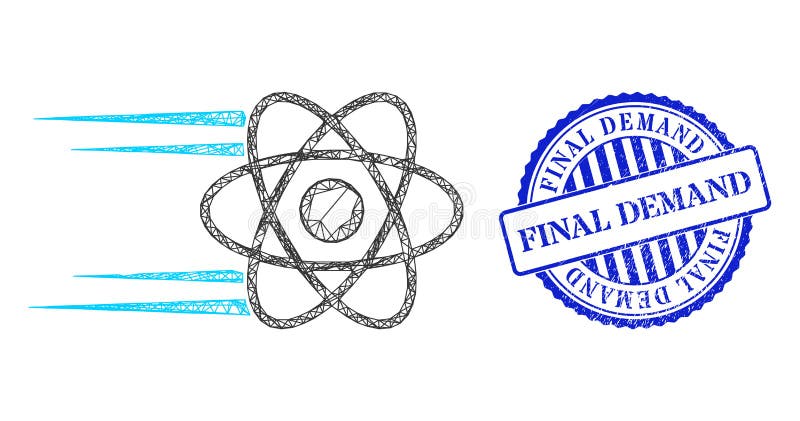 FINAL DEMAND Stamp stock illustration. Illustration of bankrupt - 88411407