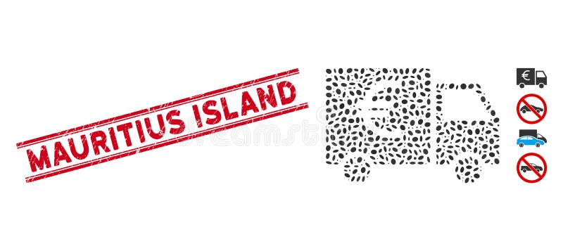 Distress Mauritius Island Line Stamp with Collage Euro Car Icon Stock ... Distress Mauritius Island Line Stamp with Collage Euro Car Icon Stock ...