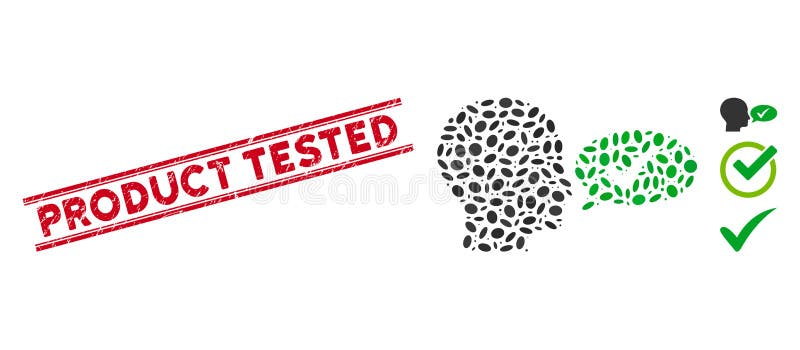 Distress Product Tested Line Stamp with Collage Say Yes Icon Stock ... Distress Product Tested Line Stamp with Collage Say Yes Icon Stock ...