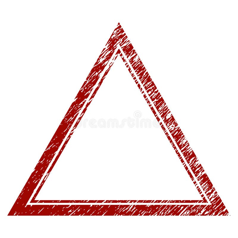 Distress Textured Double Triangle Frame Stock Vector - Illustration of ...