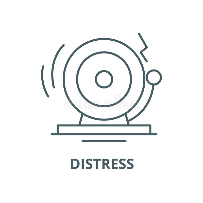 Distress Vector Line Icon, Linear Concept, Outline Sign, Symbol Stock ...