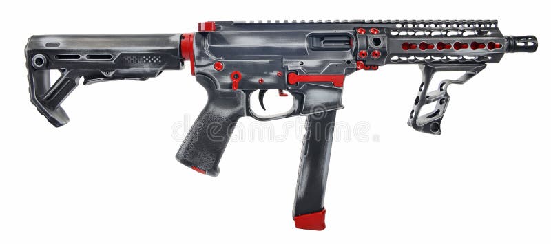 Distressed AR15 with 30rd Mag Stock Photo - Image of bullets, barrel ...