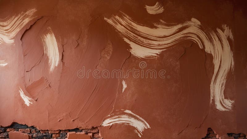 Distressed Artistic Plaster Wall with Prominen Surface Stock ...