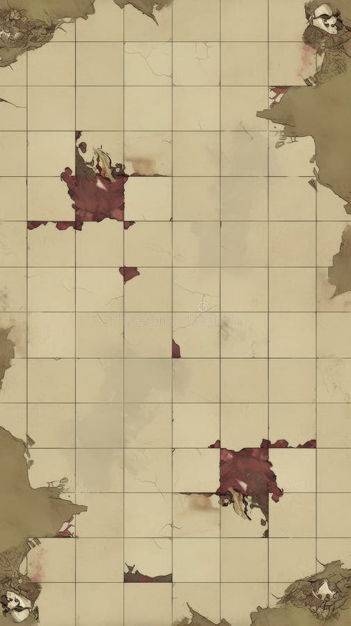 Damaged Tile Map Texture Background Stock Illustration - Illustration ...