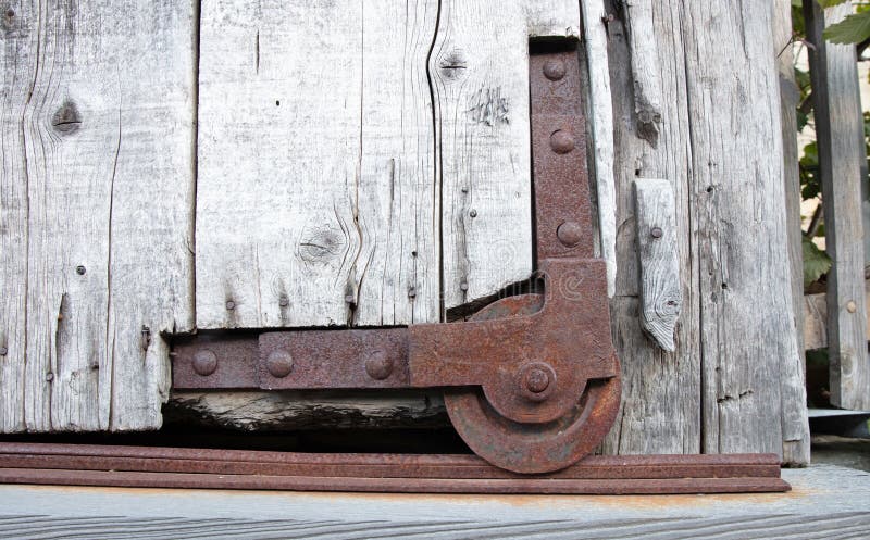 Distressed barn board door stock image. Image of home - 196928635