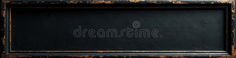 Distressed Black Frame, Subtle Gold Highlights, Distressed, Decorative ...