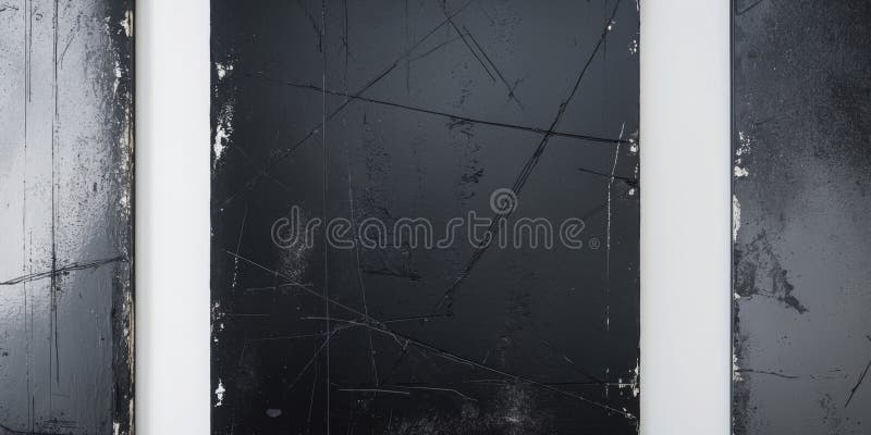 Distressed Black Surface with Scratches and Worn Patches for an ...