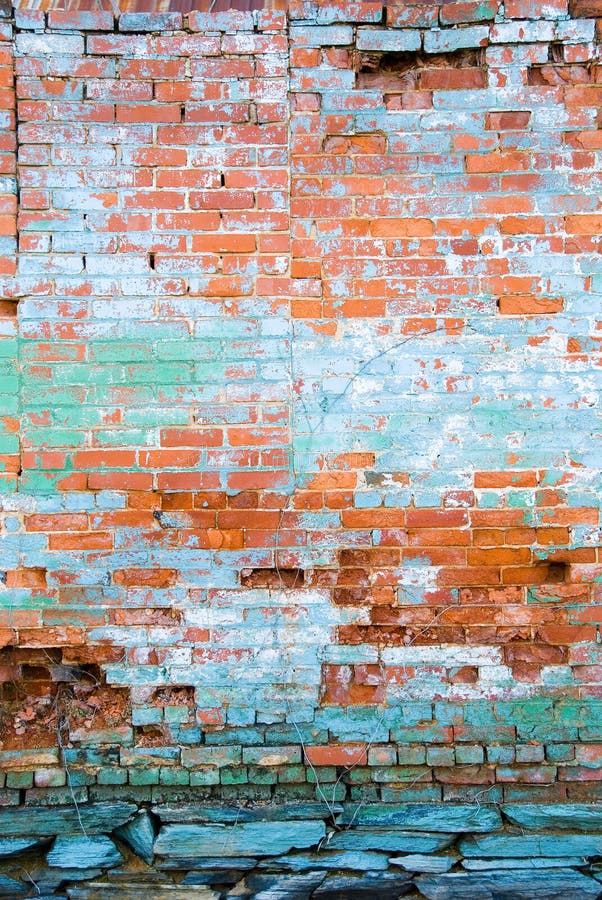Distressed brick wall stock photo. Image of neglected, wall - 480278