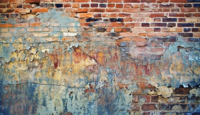 Distressed Brick Wall Texture: Awe-Inspiring Rustic Beauty Stock ...