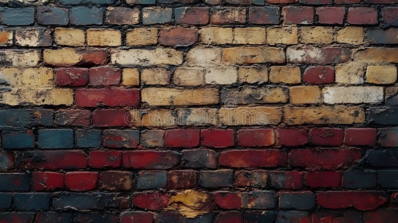 Distressed Brick Wall Texture - Background Image Stock Photo - Image of ...