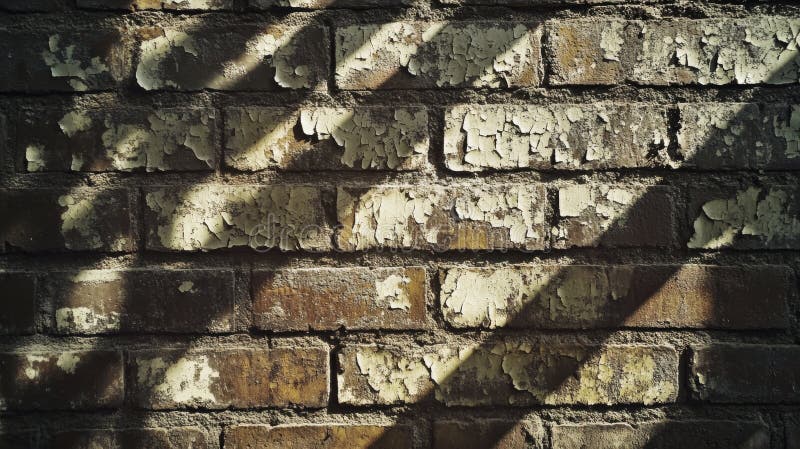 Distressed Brick Wall Texture Peeling Paint Fading Colors and Soft ...