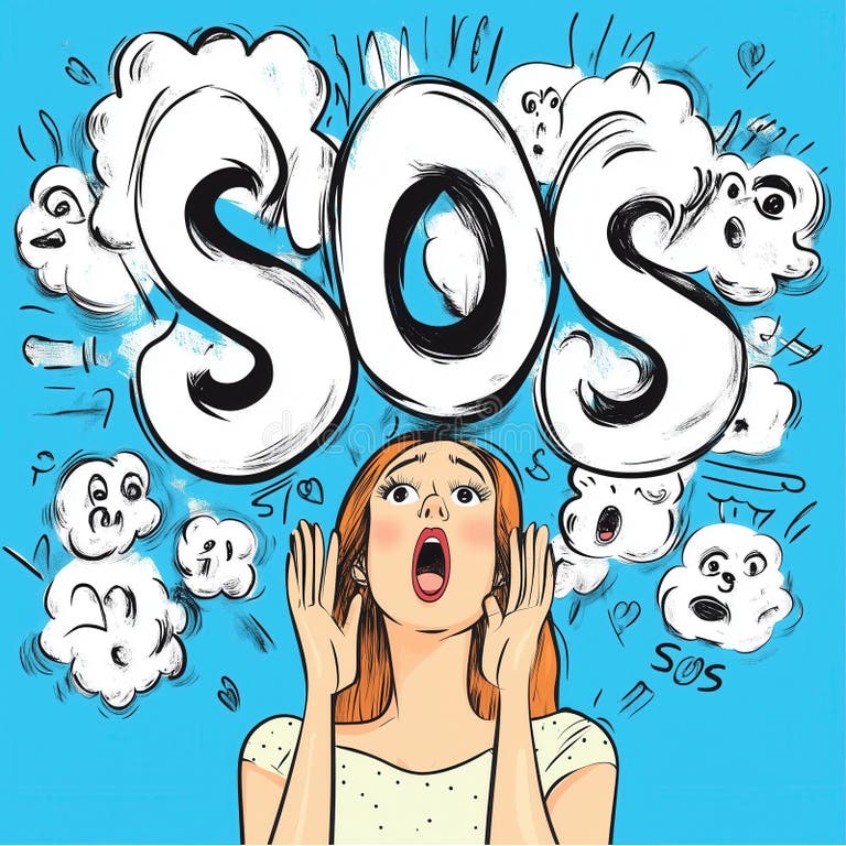 Distressed call help. SOS stock image. Image of depression - 369914957