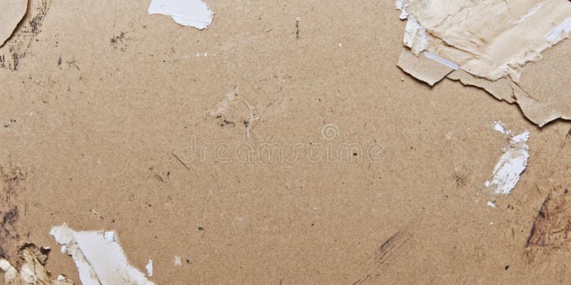 Cardboard Surface with Ripped Paper, Scratches, and Dirt, Creating a ...
