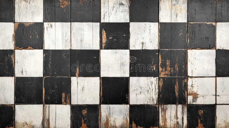 Distressed Checkerboard Pattern, a Rustic and Vintage Aesthetic Stock ...
