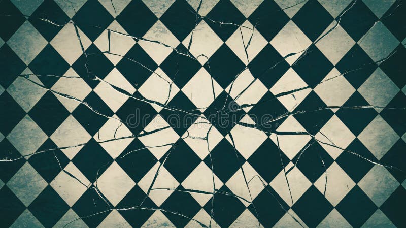 Distressed Checkered Pattern, Cracked Vintage High Quality Image Stock ...