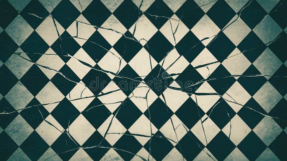 Distressed Checkered Pattern, Cracked Vintage High Quality Image Stock ...