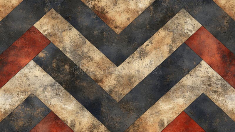 Distressed Chevron Pattern Background Texture Stock Illustration ...