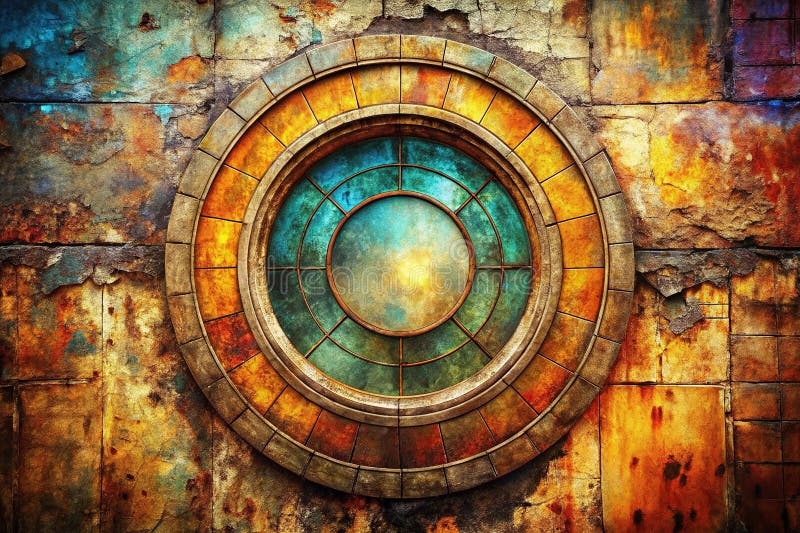 Distressed Circle Overlay a Grunge Texture for Architectural Design ...