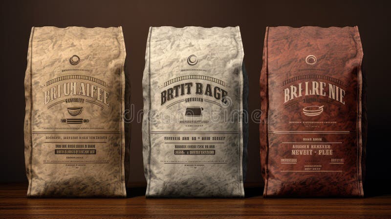 Distressed Coffee Bag Texture Stock Illustration - Illustration of ...