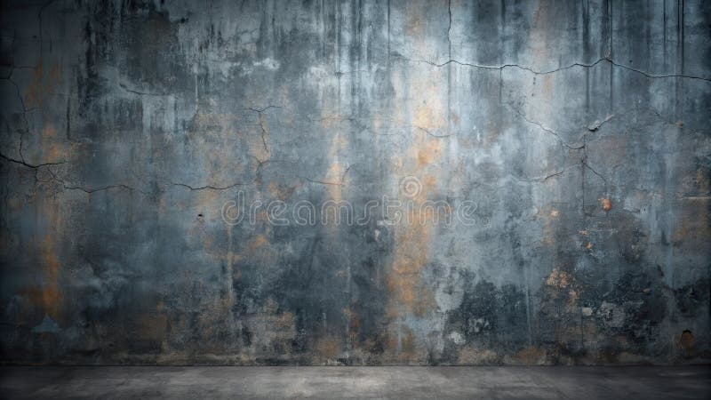 Distressed Concrete Wall and Floor Studio Background Ideal for Dramatic ...