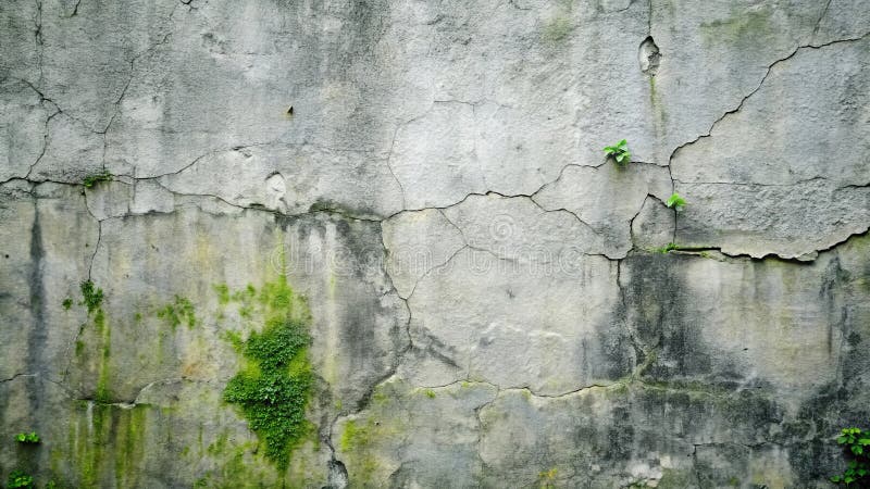 Distressed Concrete Wall Texture with Weathered Surface and Emerging ...