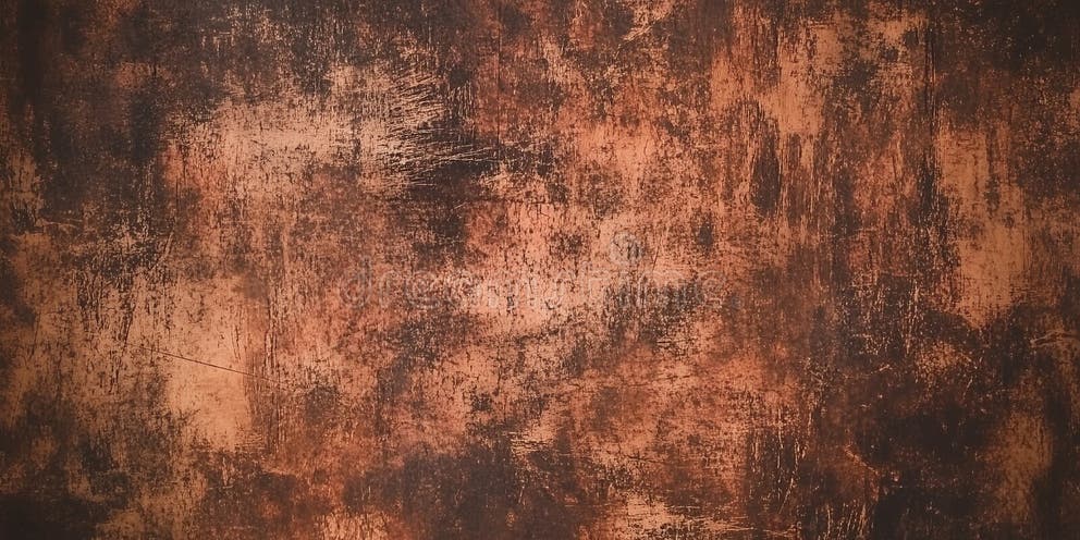 Distressed Copper Metal Texture Rustic Brown Background Grunge Abstract ...