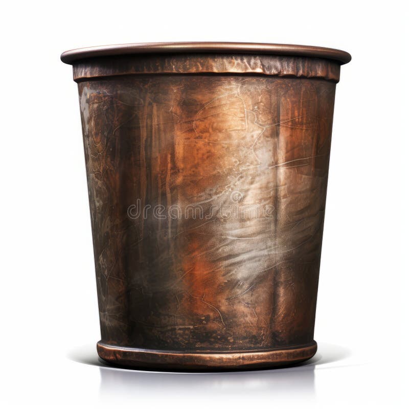 Distressed Copper Trash Can: a Tonalism-inspired Blend of Natural and ...