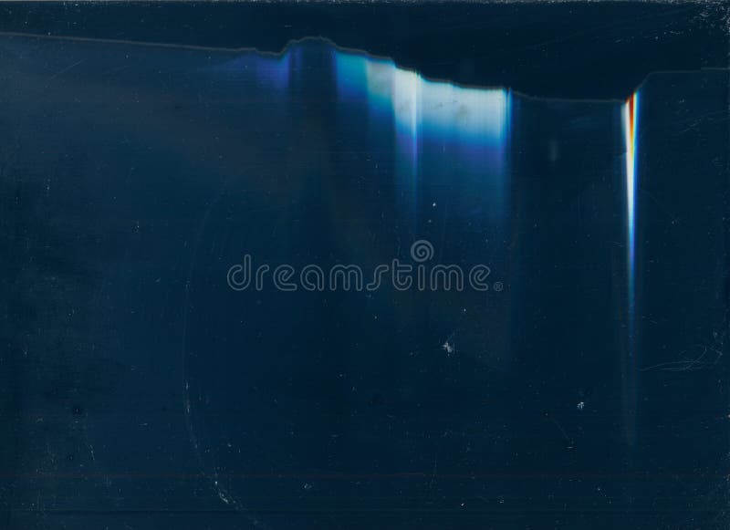 Distressed Filmstrip Glowing Flecks Dark Overlay Stock Image - Image of ...