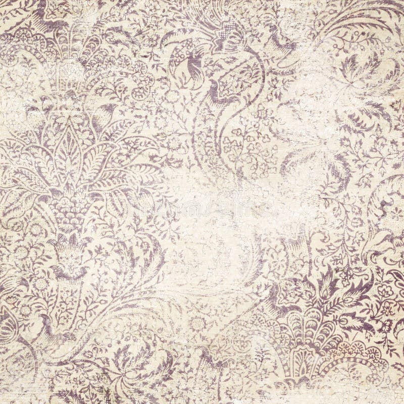 Distressed Floral Damask Background Stock Photo - Image of distressed ...